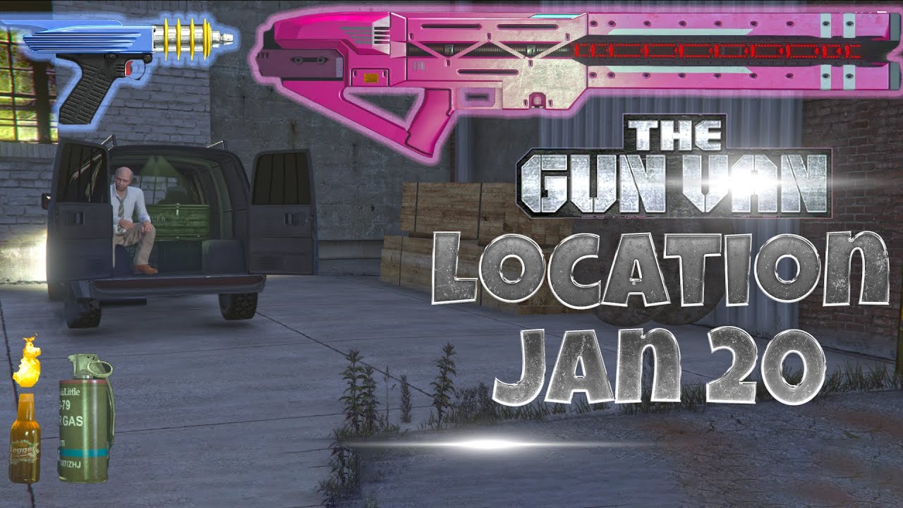 Gun Van Location Jan 20 | How to Unlock Railgun and Up-n-Atomizer | GTA ...