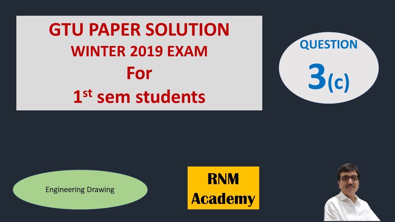 GTU paper solution of EGD subject |Winter 2019 exam | for 1st sem ...