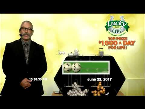 Lucky for Life Drawing For 06/22/2017 - YouTube