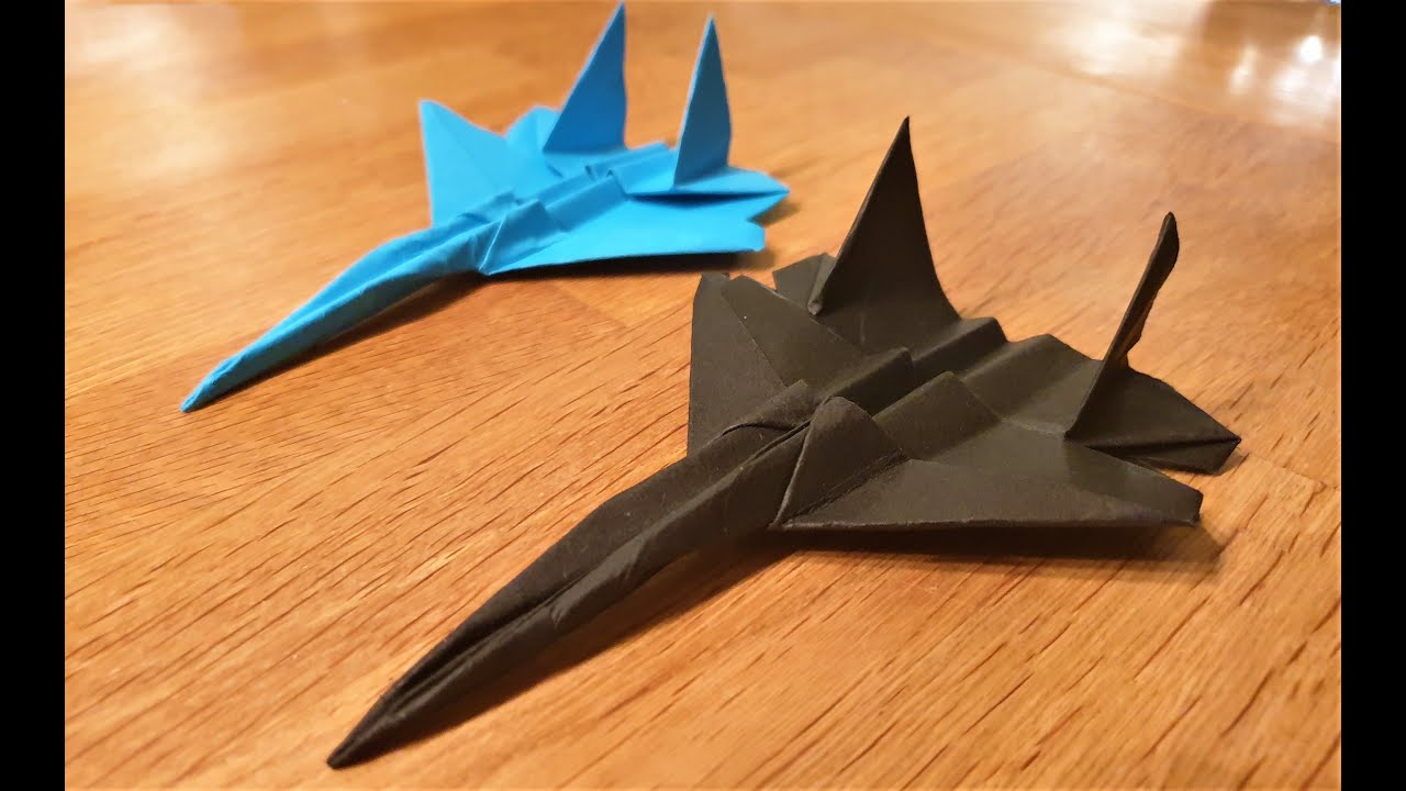 Origami Top Gun F-18 - YouTube