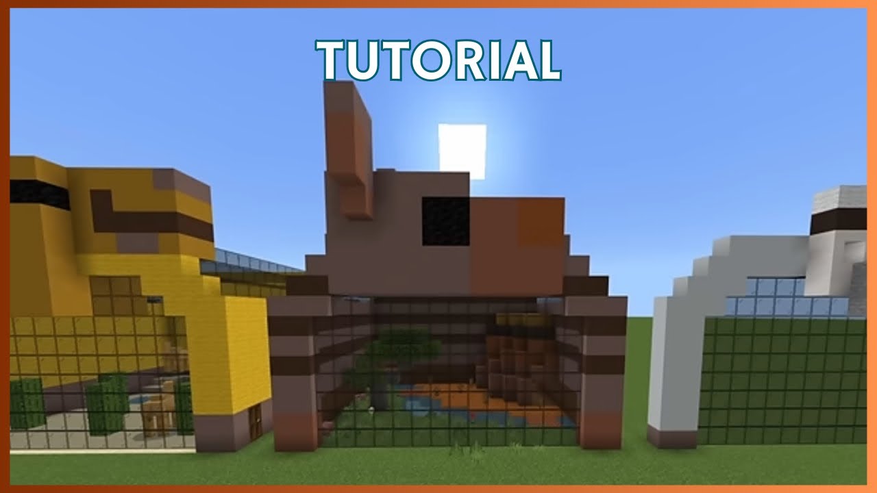 Minecraft Tutorial: How To Make An Armadillo "Zoo" Enclosure! - YouTube