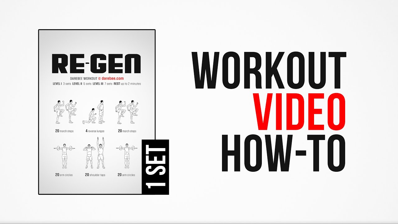 Re-Gen Workout [ How-To ] [ One Set ] by #DAREBEE - YouTube