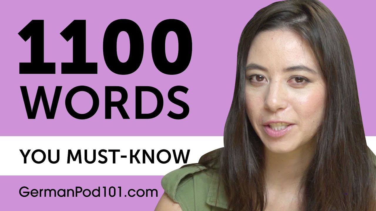 1100 Words Every German Beginner Must Know - YouTube