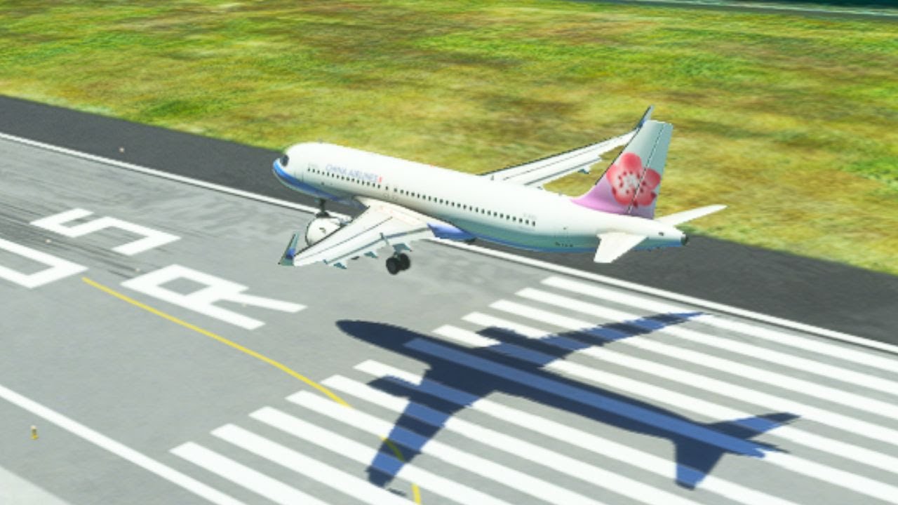 Touchdown Maneuvers ️ China Airlines Aircraft Nails the Landing at ...