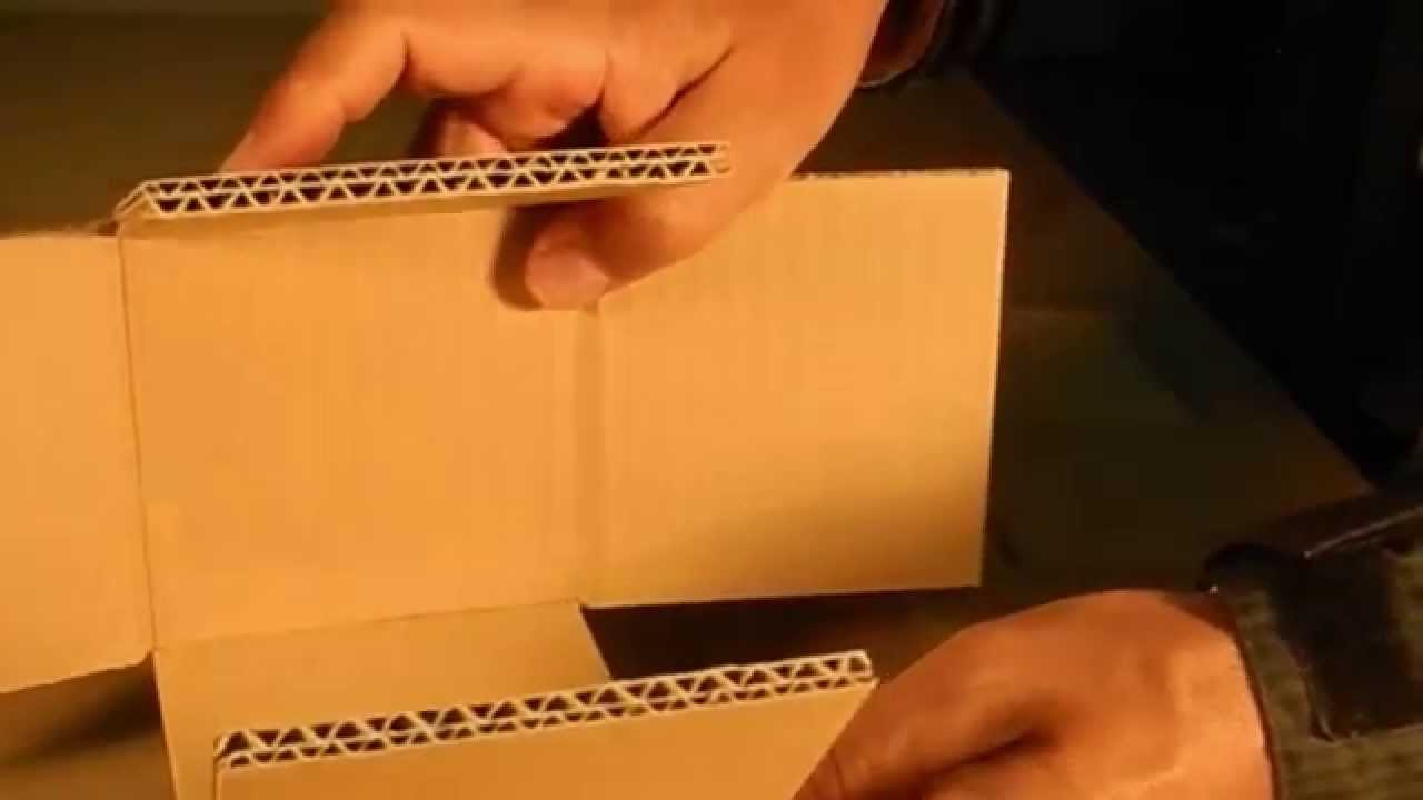 Zaginanie, bigowanie tektury falistej 6 mm na maszynie CNC - YouTube