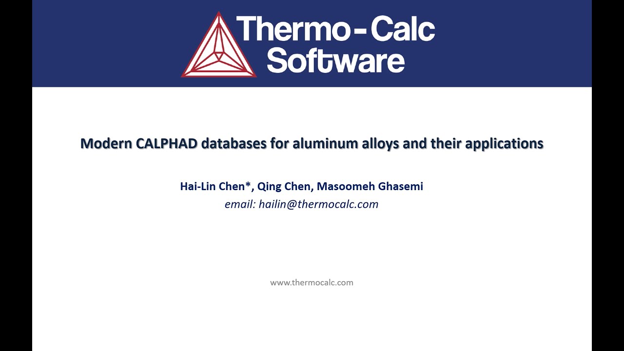 Modern CALPHAD Databases for Aluminum Alloys and their Applications ...