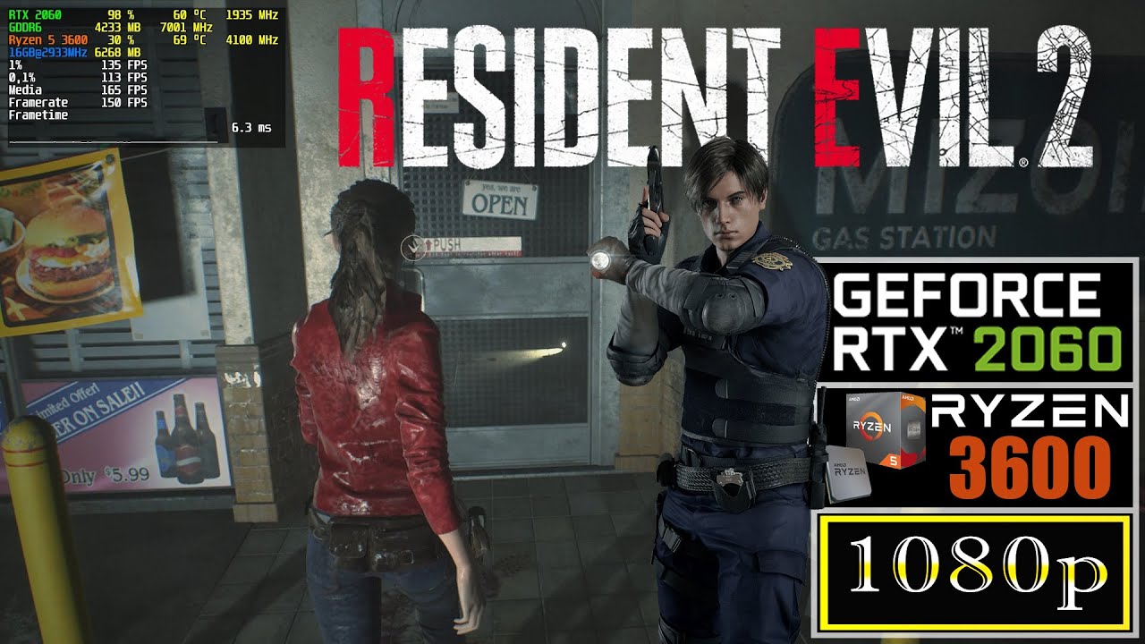 Resident Evil 2 Remake | 1080p Graphics Priority Preset | RTX 2060 ...