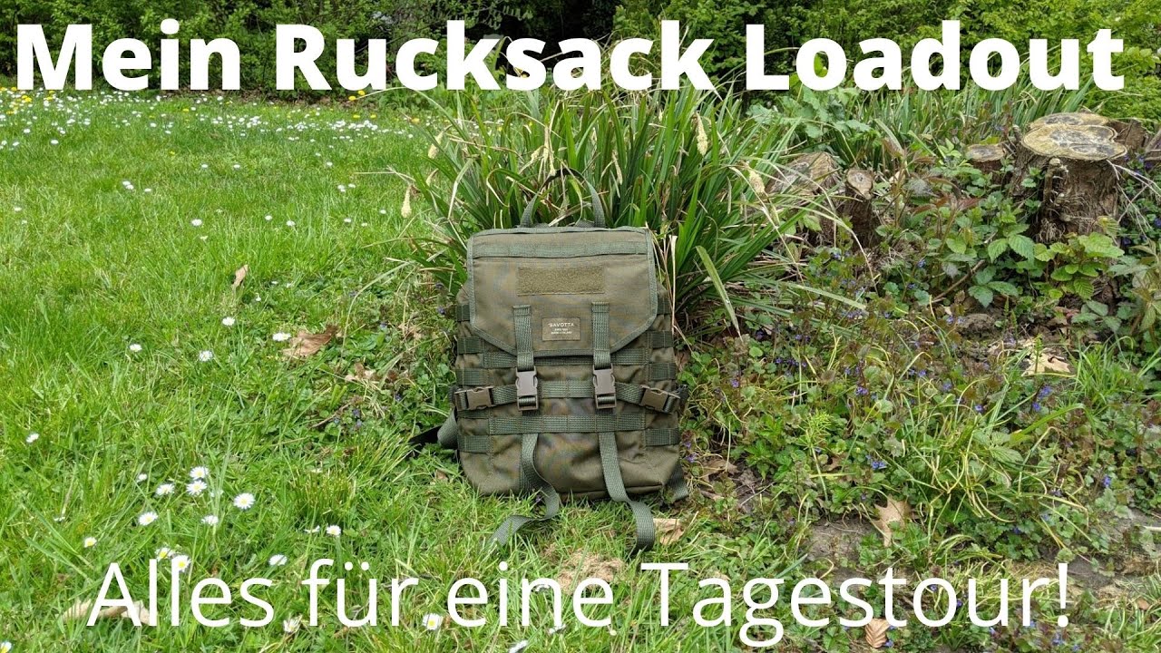 Mein Rucksack Loadout - Alles für einen Wandertag! - YouTube