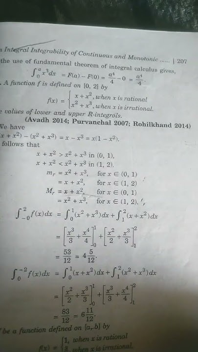 Riemann integral real analysis for MSc csir net IIT jam gate full - YouTube