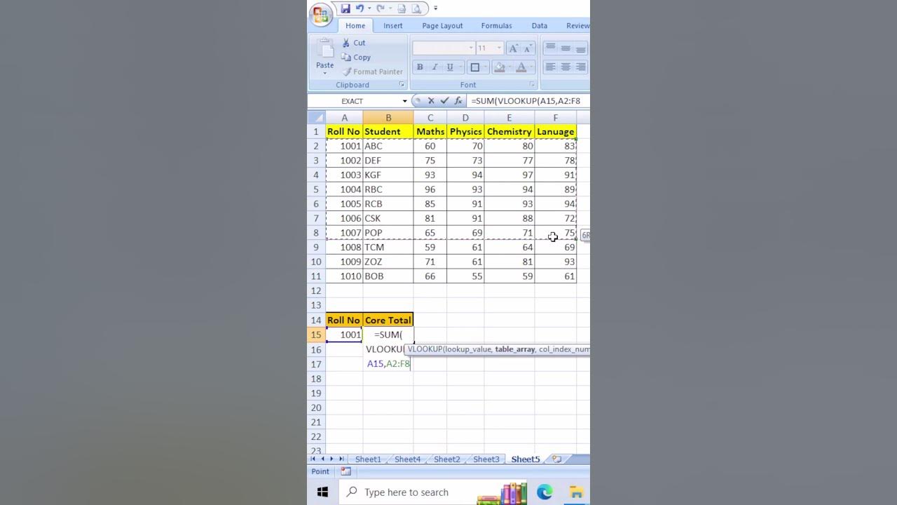 "Excel SUM with VLOOKUP: Simplify Your Data Analysis!" - YouTube