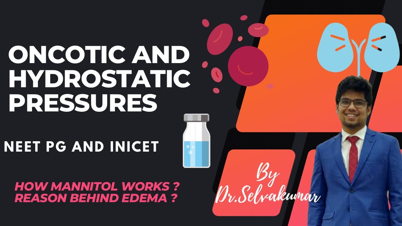 Oncotic and hydrostatic pressure , How mannitol works ? Reason for ...