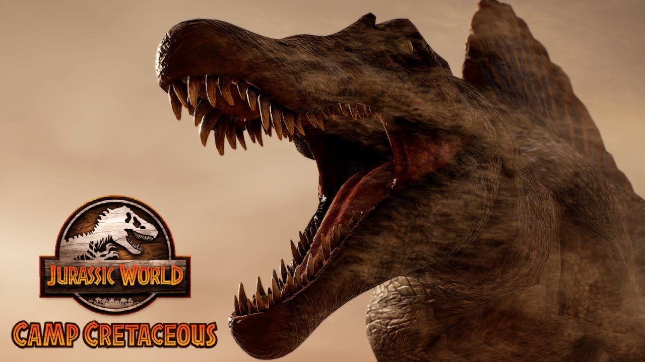 SPINOSAURUS in the DESERT 🦖 CAMP CRETACEOUS in Jurassic World Evolution ...