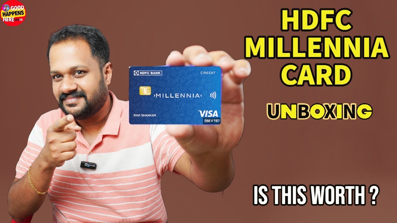 HDFC MILLENNIA CARD UNBOXING EMI CARD Complimentary Airport Lounge hdfc-millennia-card-unboxing-emi-card-complimentary-airport-lounge