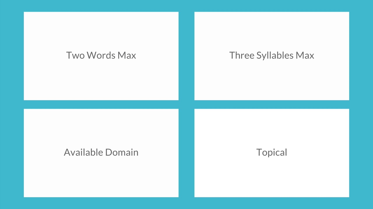 Naming Your Web Design Company: Finding a Great Name - YouTube