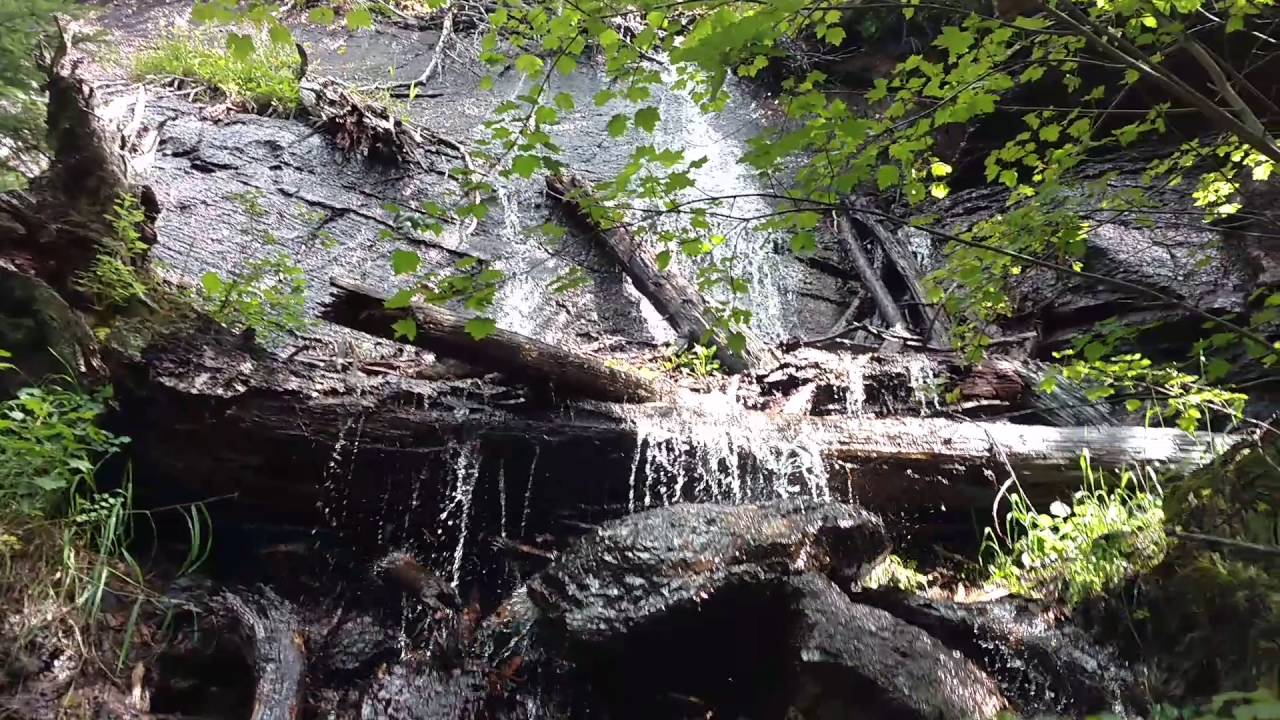 Waterfall along hike to Lucifer Lake in Montana. - YouTube