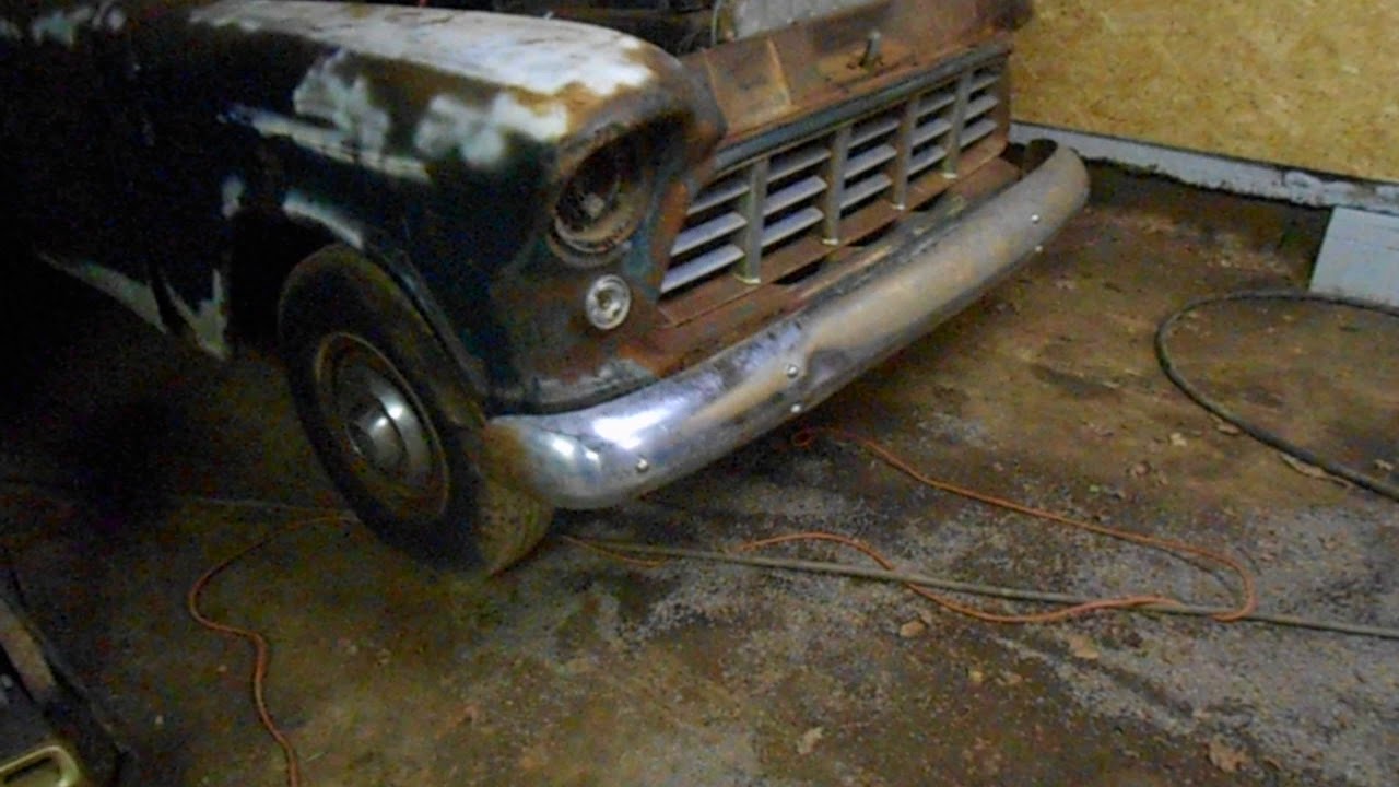55 chevy barn find running - YouTube