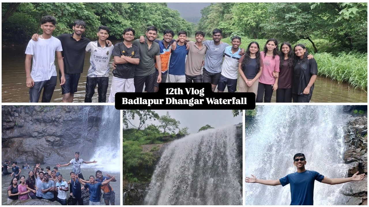 Badlapur Dhangar Waterfall | Dhruv Pathare Vlogs| 12th Vlog - YouTube
