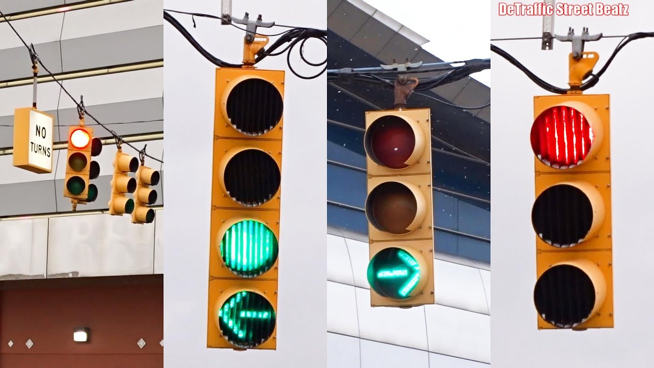 Left & Right Turn Arrow Traffic Lights | Grand River & John C Lodge ...