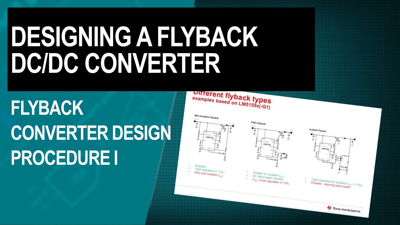 Designing a flyback DC/DC converter - Flyback converter design ...
