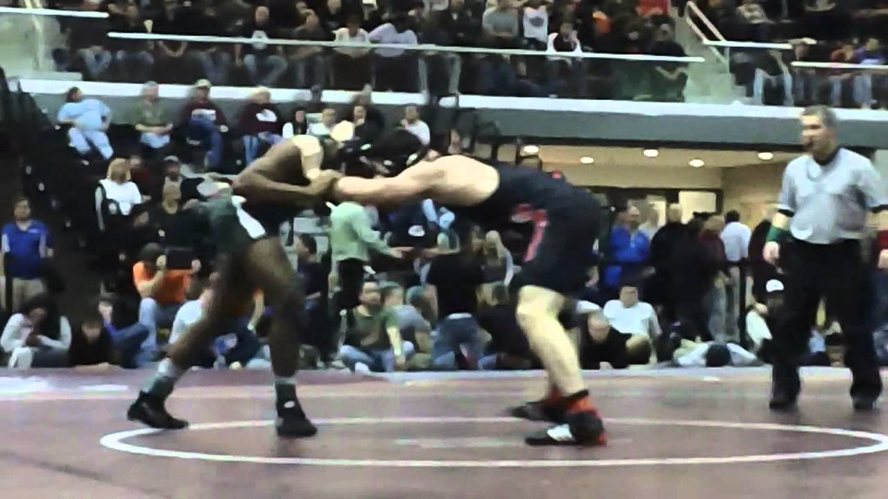 Brandon Riggins 195lbs NE Finals - YouTube