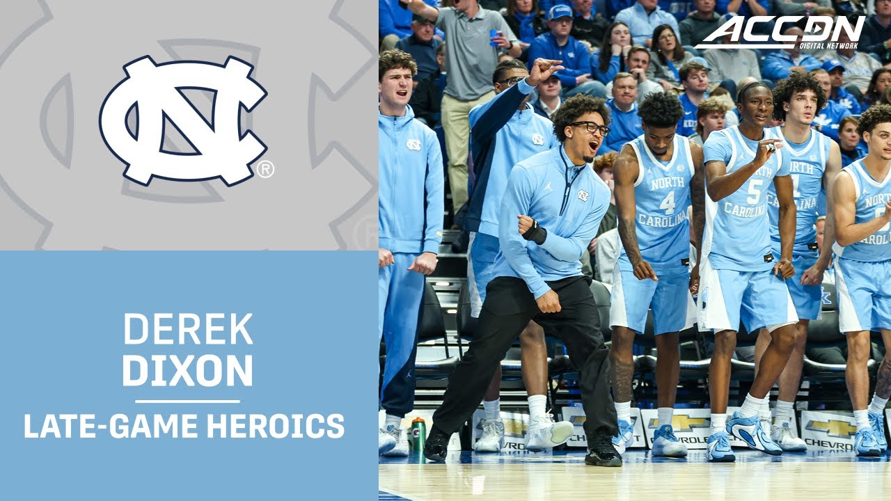UNC Guard Derek Dixon Comes Up Huge Late In Win Over Kentucky - YouTube