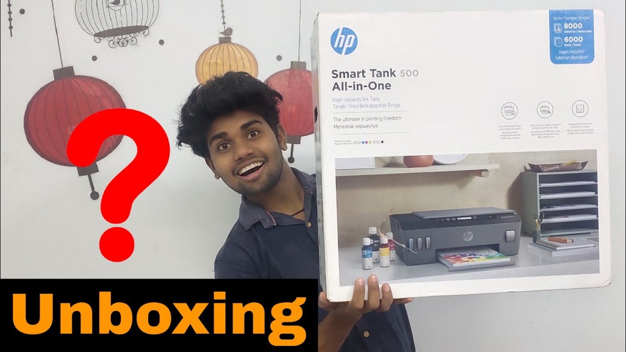 HP Smart tank 500 All In One Printer |Hp Printer Unboxing And Review ...