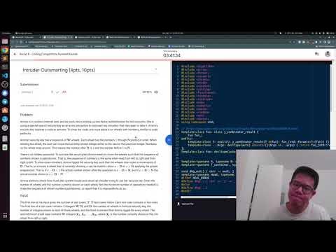 Winning one of the LAST EVER Google Code Jam rounds? - YouTube