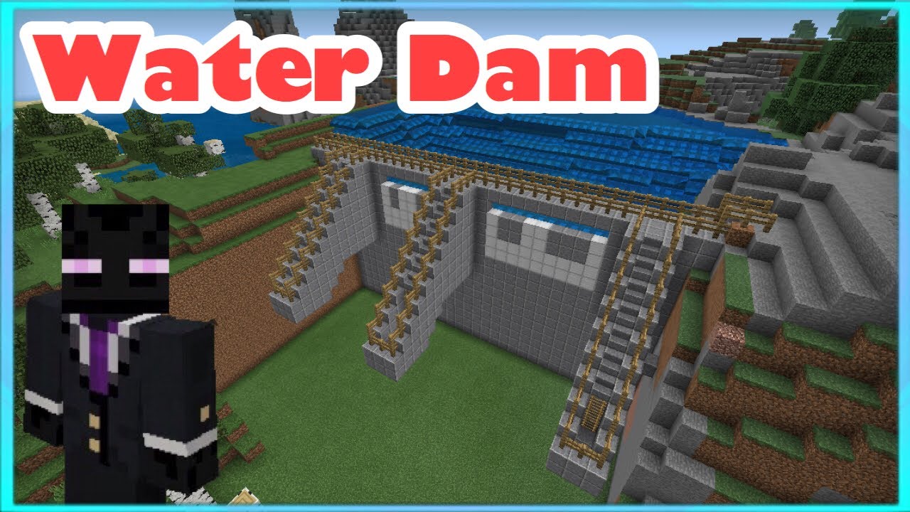 Water Dam - Minecraft PE - YouTube