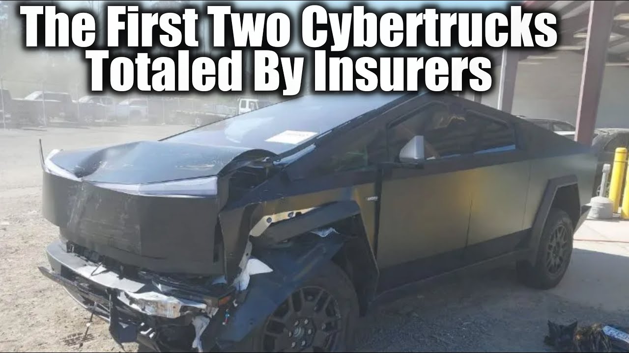 The First Two Cybertrucks Totaled By Insurers! - YouTube