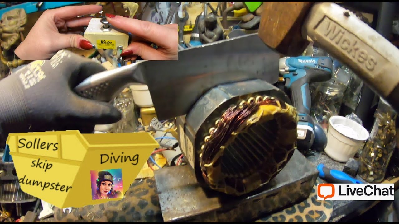 Dumpster/ skip diving and processing the goodies and reclaiming goods ...