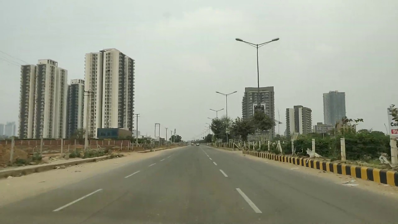 Driving In Gurgaon/Gurugram, Haryana - India 2019 - YouTube