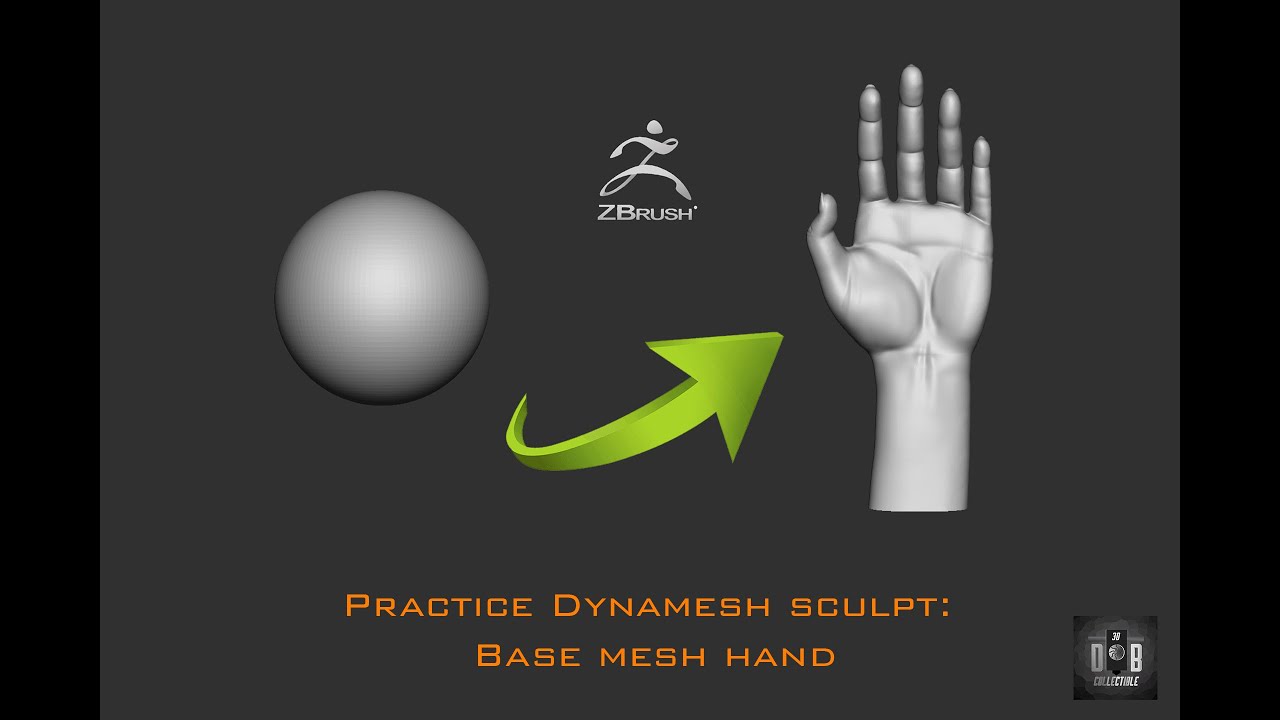 how i scult: Practice Dynamesh Sculpt: Base mesh hand - YouTube