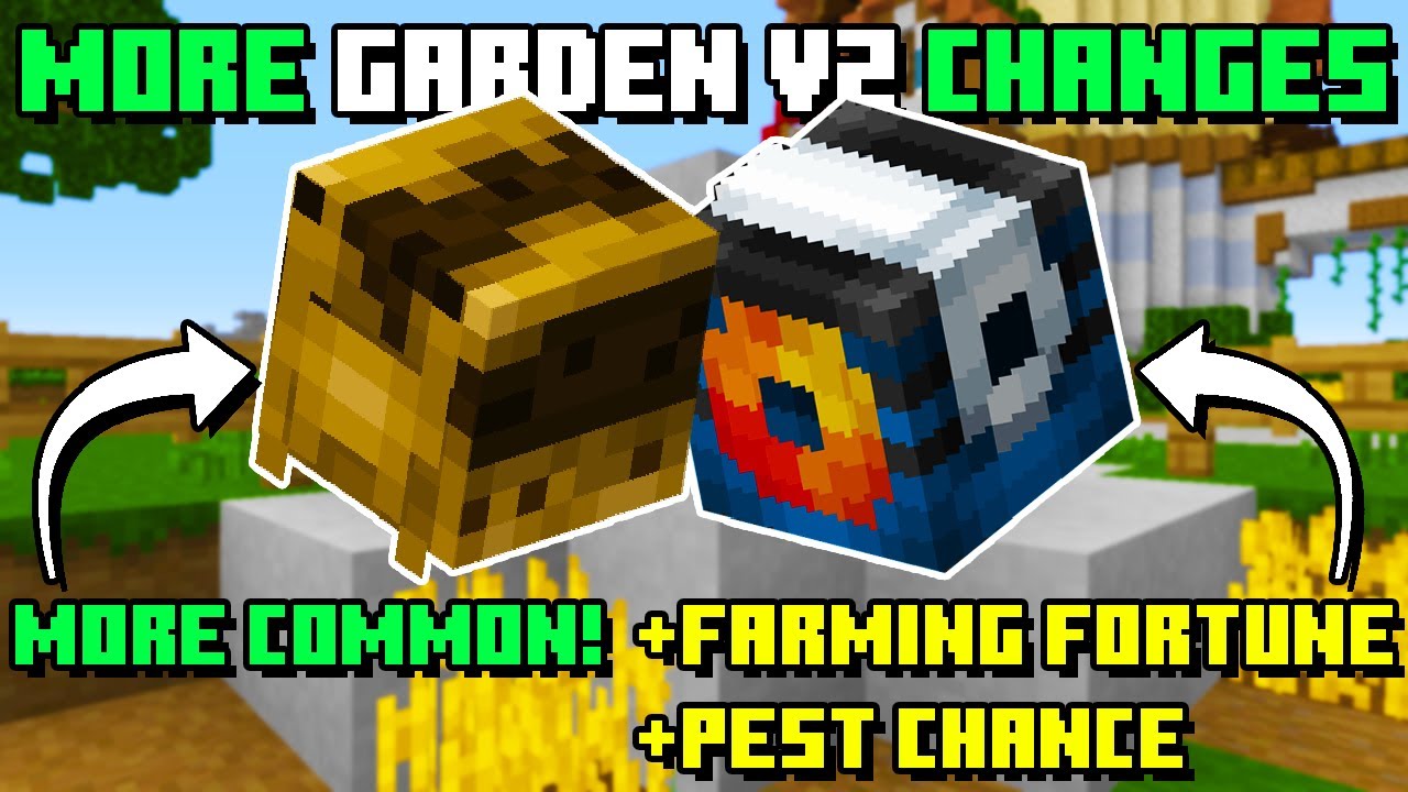 MORE Garden V2 Changes! Better RNG + More Farming Fortune + More ...