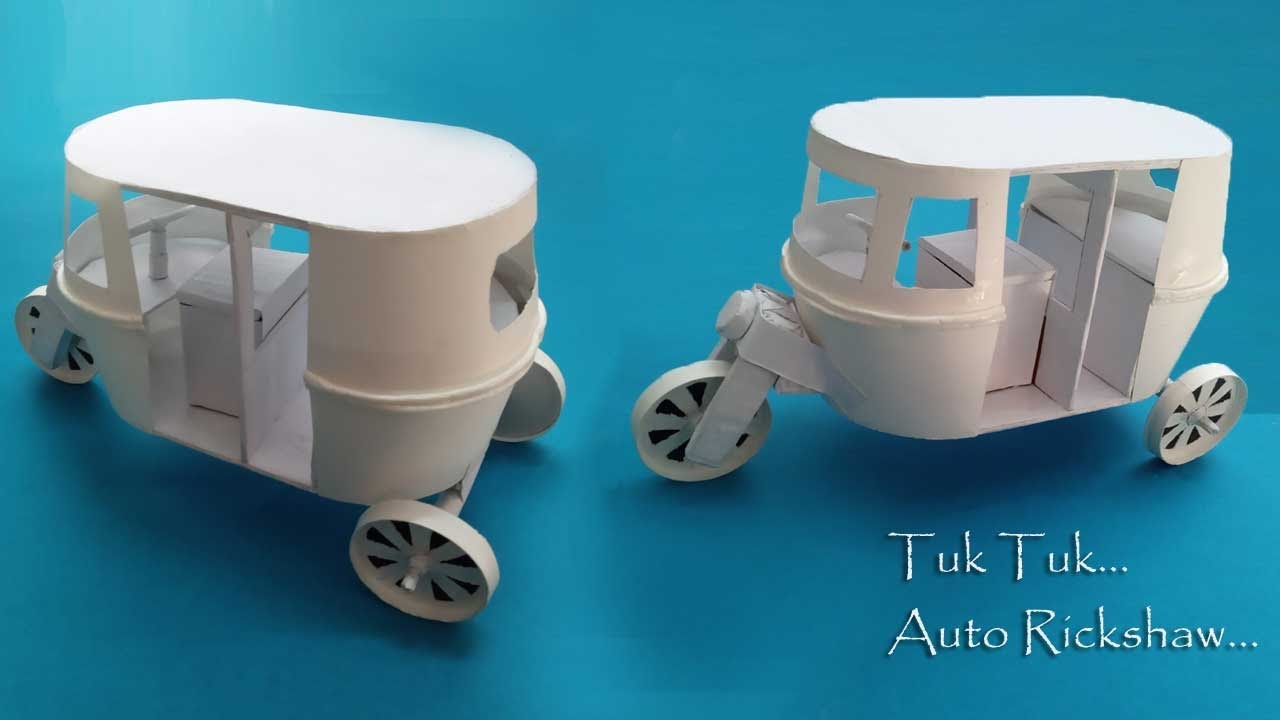 Paper Cup Auto | Tuk Tuk Auto Rickshaw - YouTube