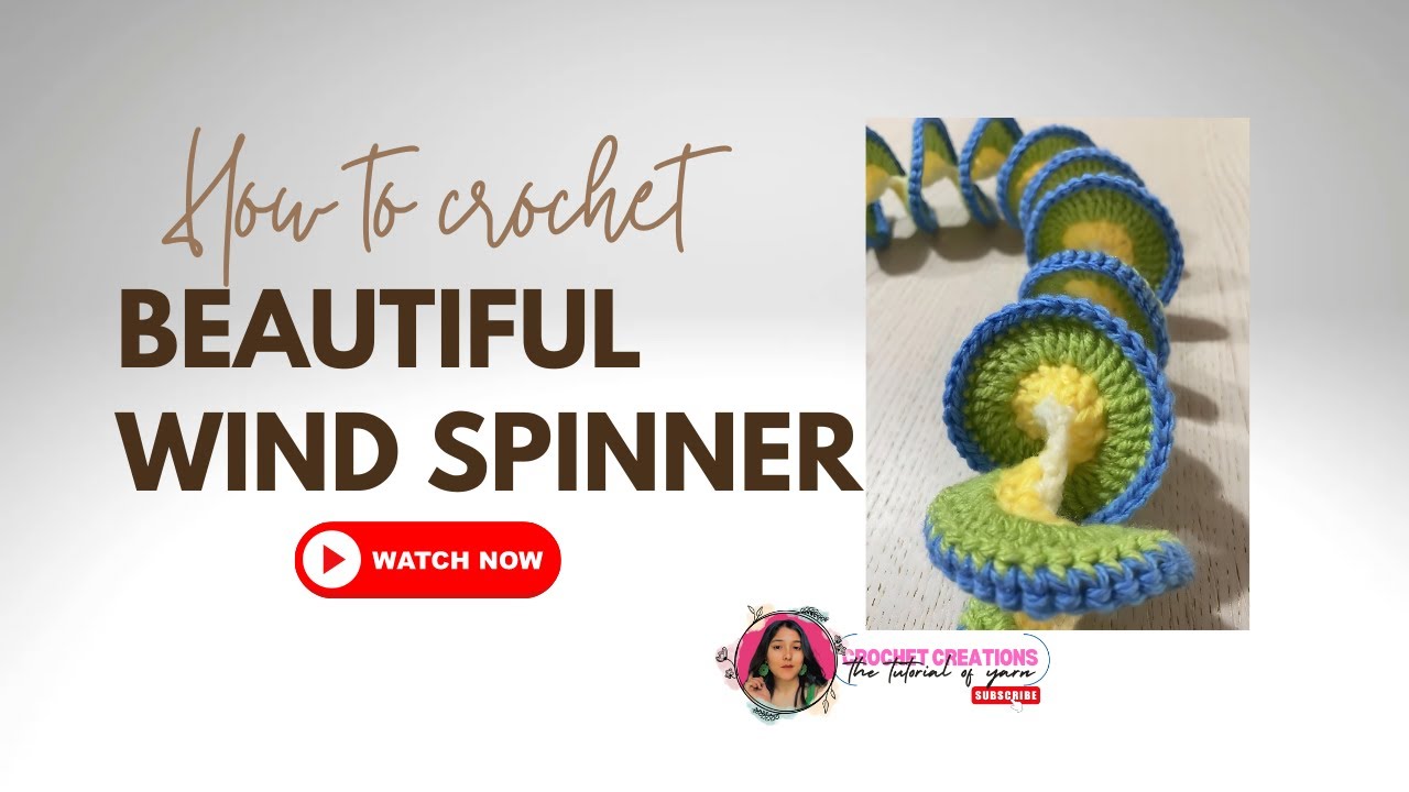 Easy Crochet wind Spinner Tutorial -My first time crocheting ! - YouTube