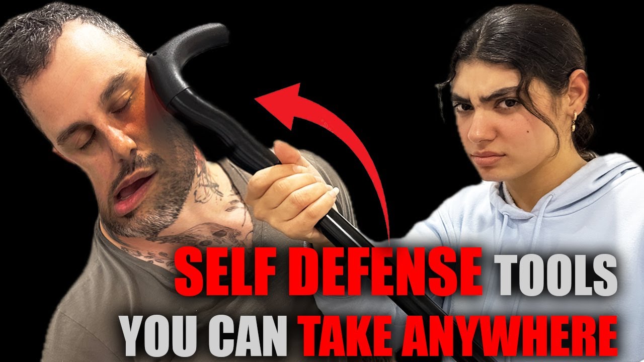 3 SELF DEFENSE tools you can take ANYWHERE!!! - Including airplanes ...