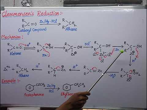 Clemmensen's Reduction.(reaction and mechanism) - YouTube