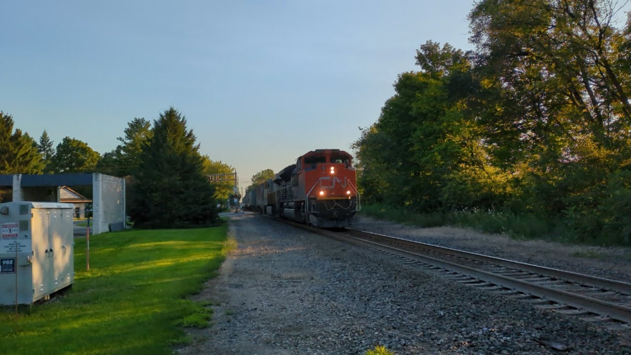 Canadian national in Marcellus Michigan with a ex citirail unit ...