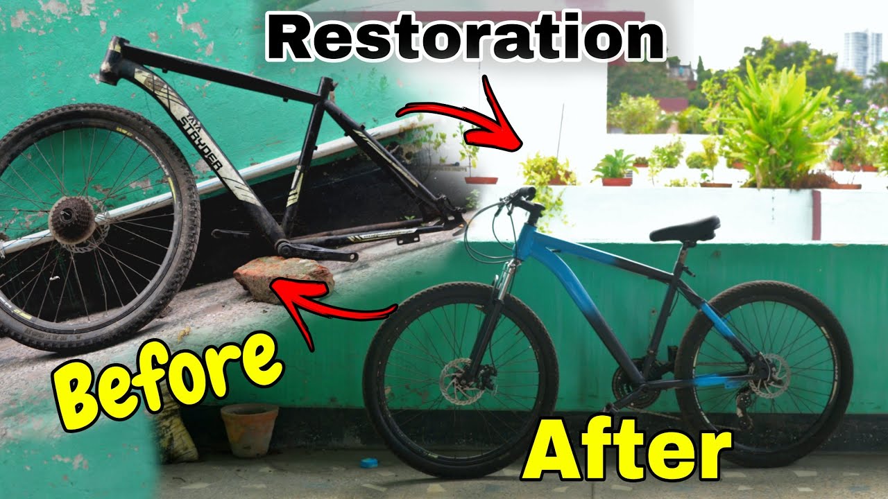 BIKE RESTORATION - ₹6000rs Best Stunt Cycle Build 😱| Avijit's Stunt ...