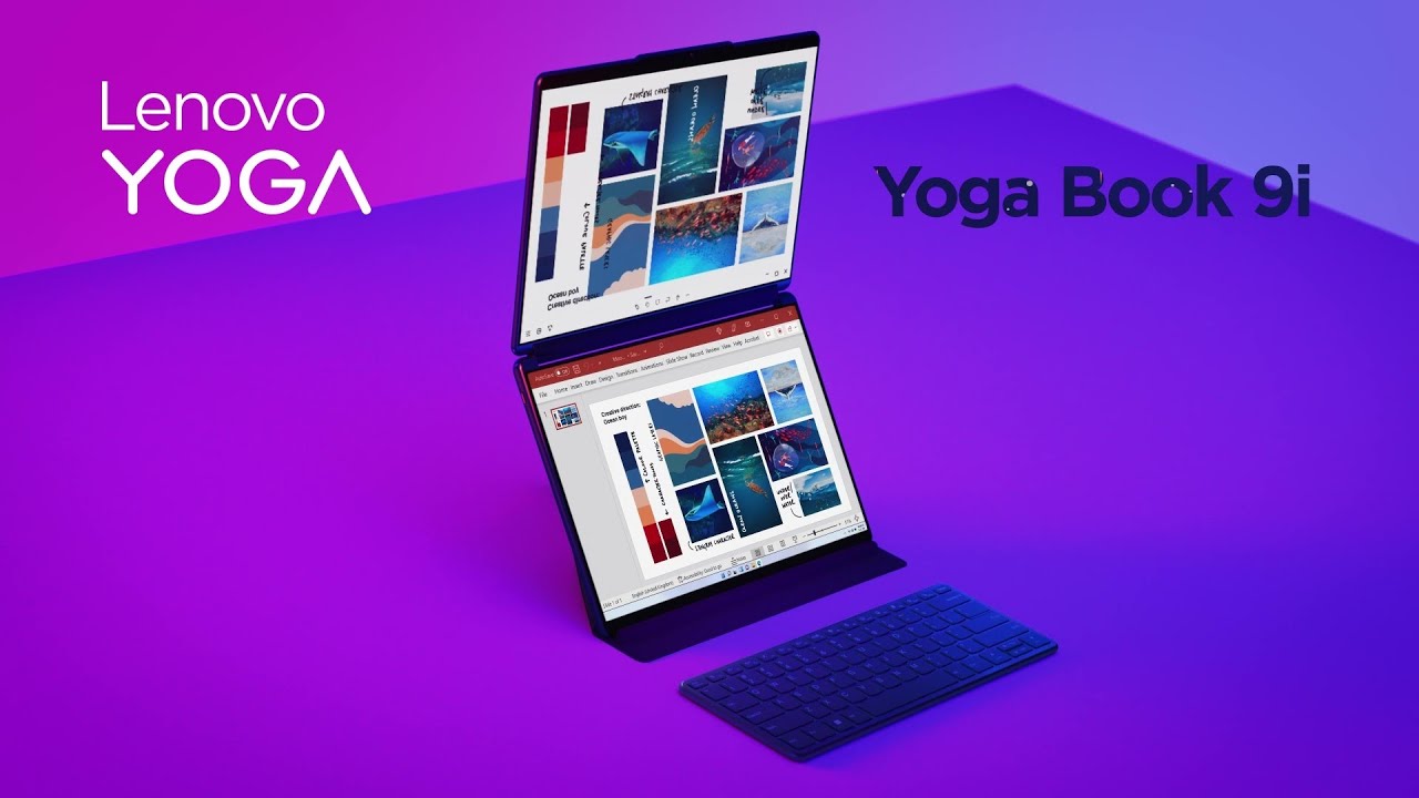 Lenovo YogaBook 9i | Primul laptop din lume cu ecran dublu OLED - YouTube
