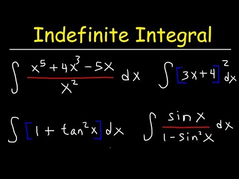 Indefinite Integral