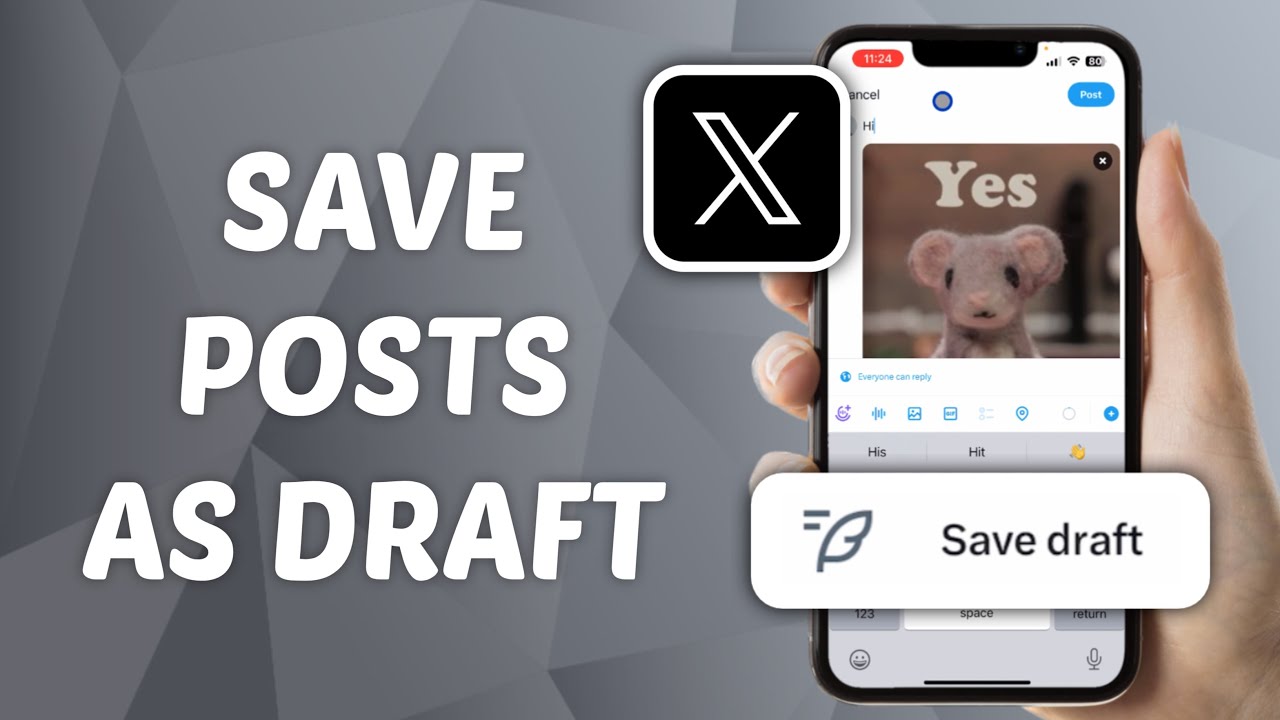 How to Save Post as Draft on X (Twitter) - YouTube