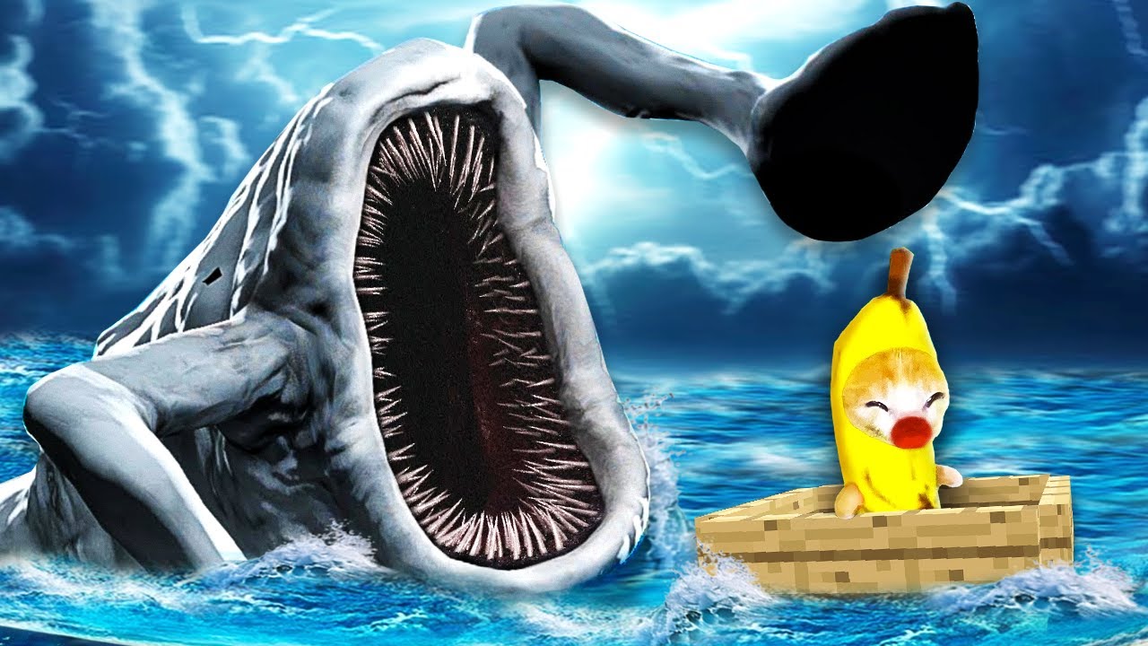 The Sea Eater Roars! Banana Cat Has Only One Chance to Escape! 🐱 Banana ...
