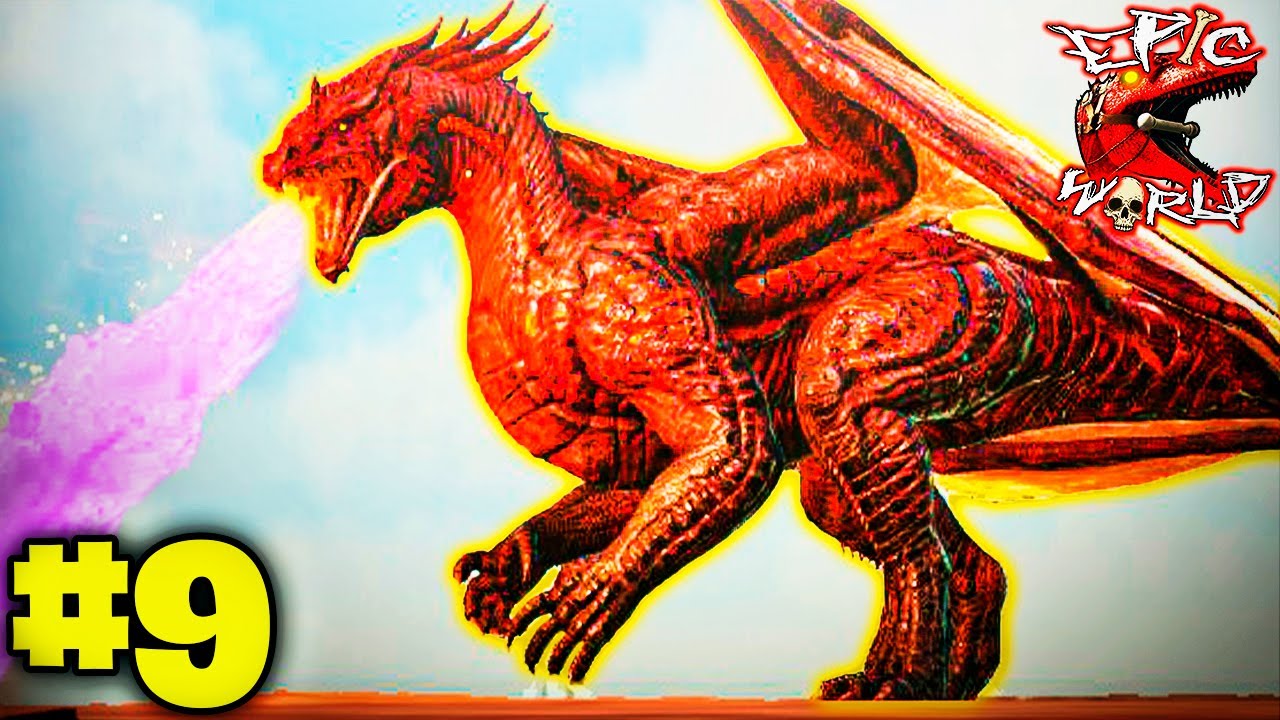 MI *BEBE DRAGÓN* SE HIZO MAYOR 😱 EPIC WORLD #9 🔥 Ark: Survival Evolved ...