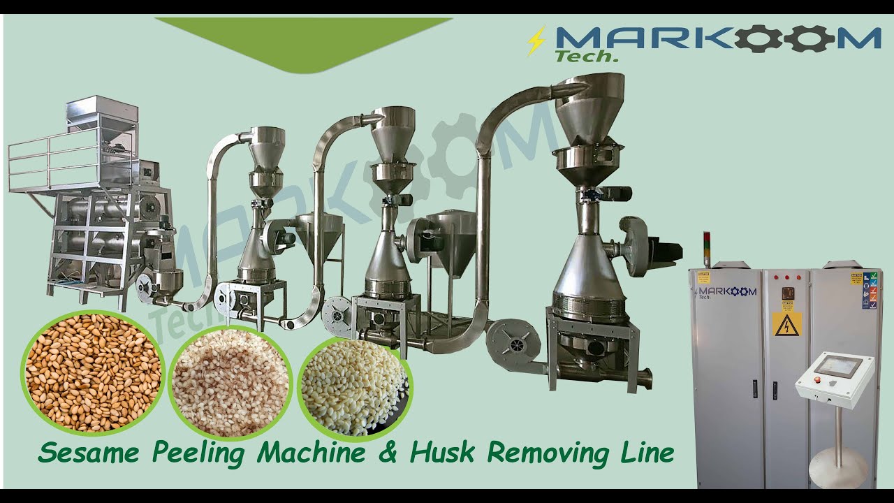 XL Model Sesame Peeling Machine - YouTube