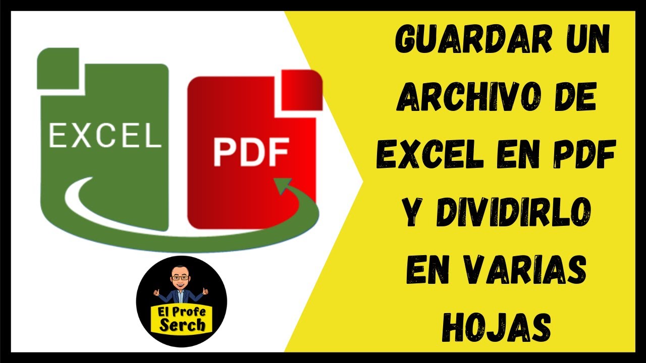 Como guardar un archivo de Excel en Pdf y Dividirlo en Varias Hojas ...