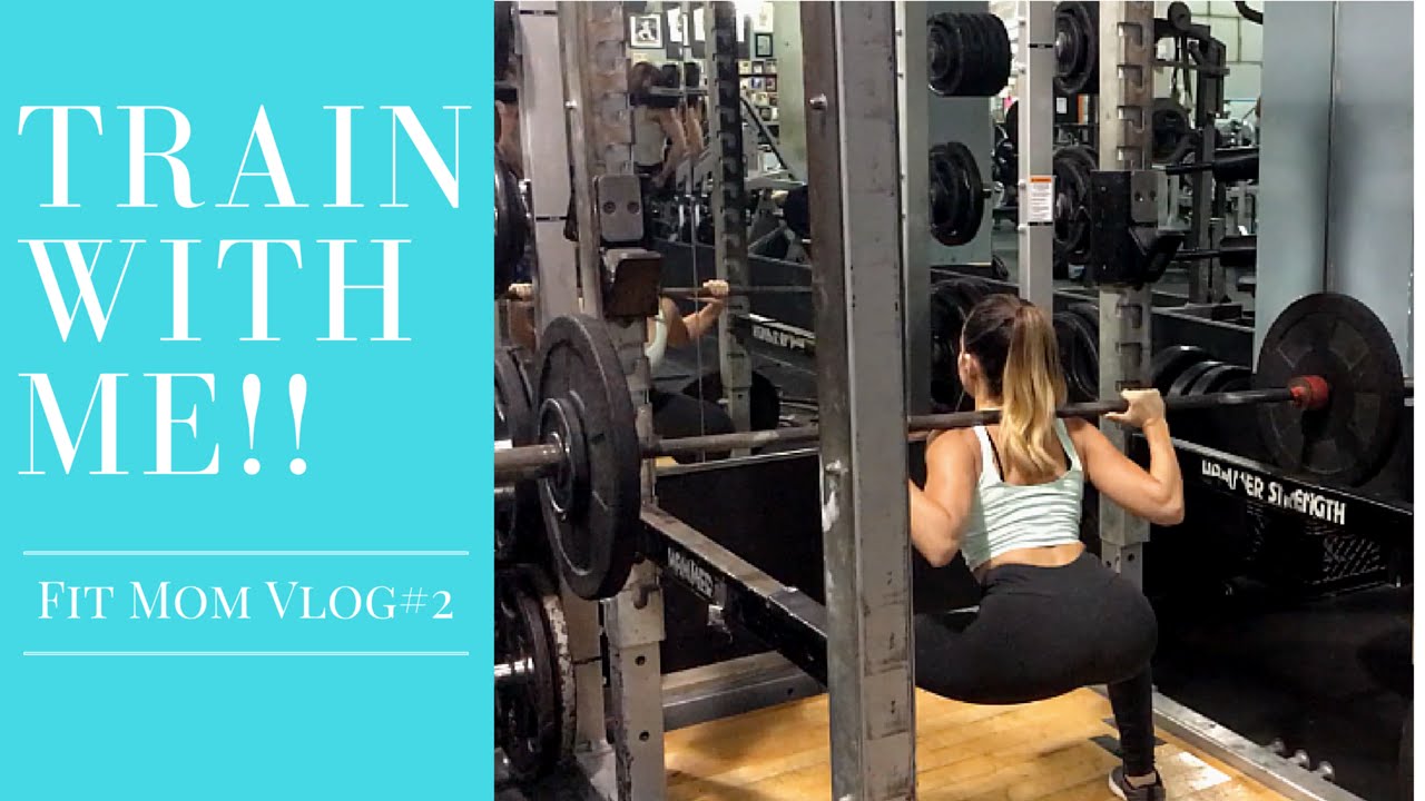 Train with me! Fit Mom Vlog #2 Push Day Workout! - YouTube