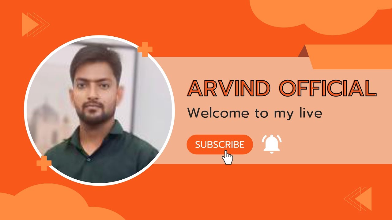 Arvind Official is live! - YouTube