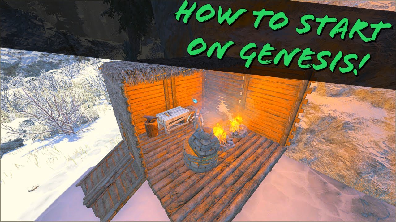 HOW TO START ON GENESIS! SNOW BIOME START! 20 MINUTES TO A BASE - YouTube