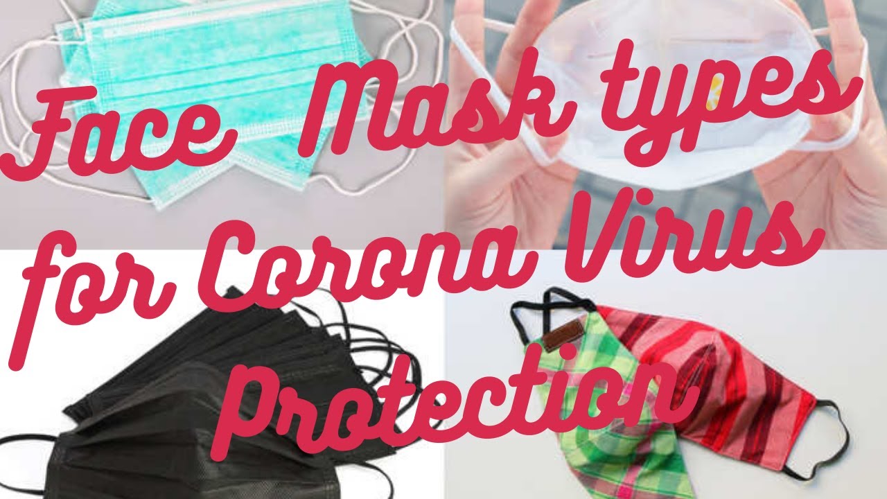 Face Mask types for corona virus protection covid 19 - YouTube